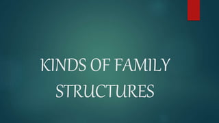 Kinds of family structures | PPTX