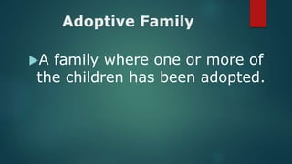 Kinds of family structures | PPTX