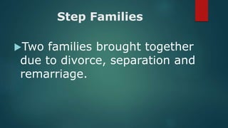 Kinds of family structures | PPTX