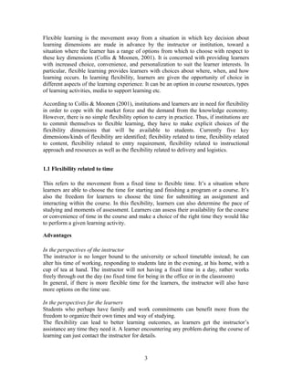 Kinds Of Flexibility In Learning | DOC