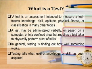 Kinds of Language Tests | PPTX