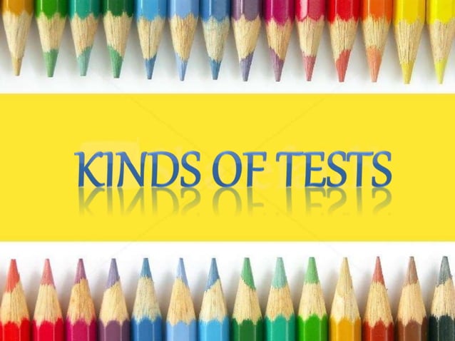Kinds of Language Tests | PPTX