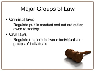 Kinds of laws | PPT