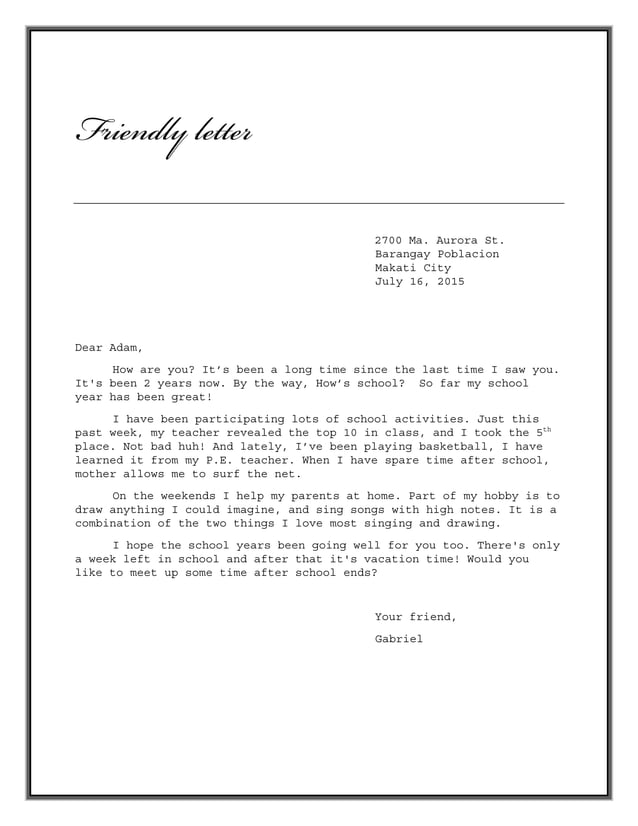 KINDS OF LETTER kinds-of-letter