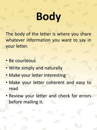 Kinds of letter | PPTX