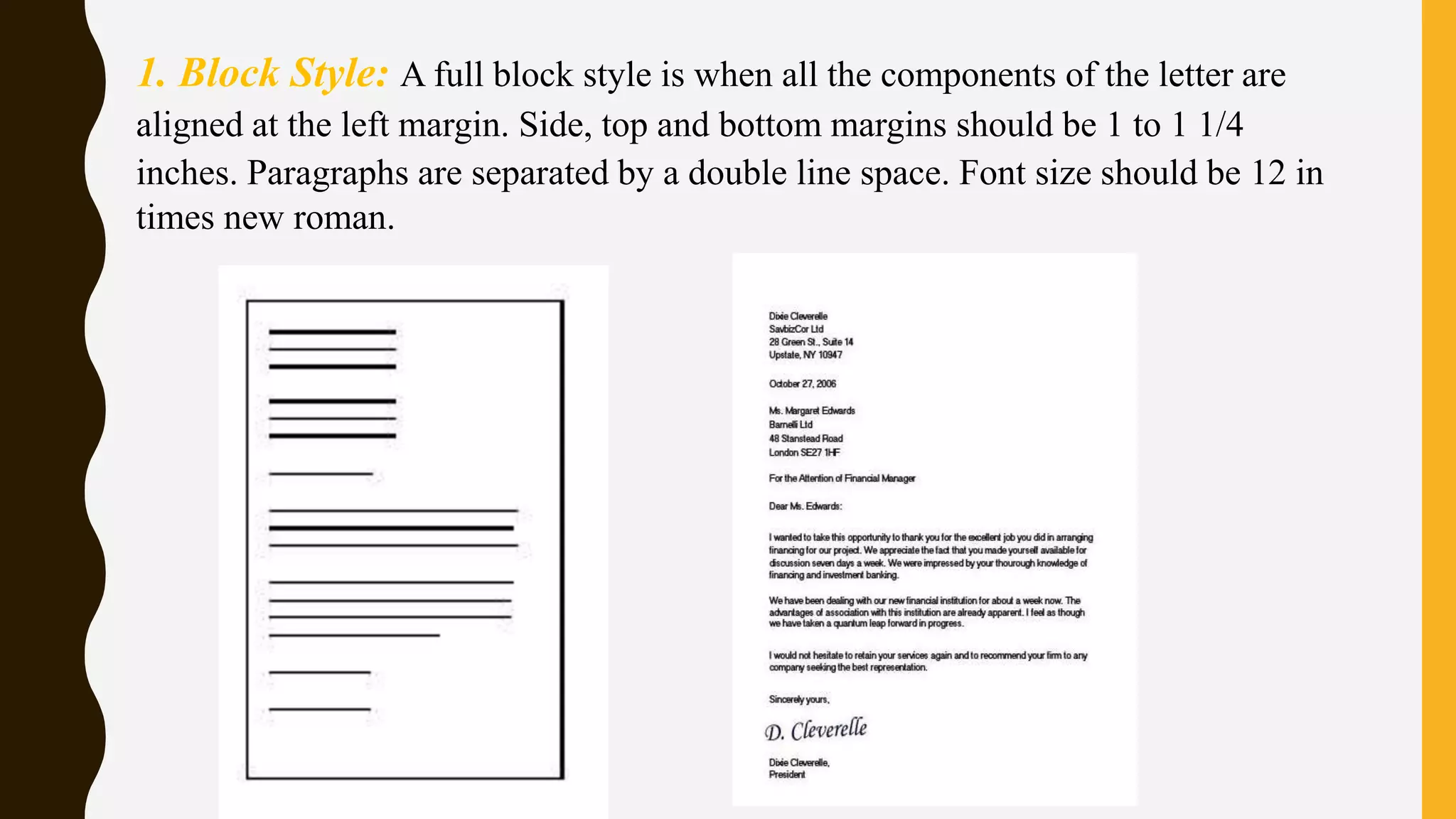 ENGLISH CORRESPONDENCE KINDS OF LETTERS | PPTX