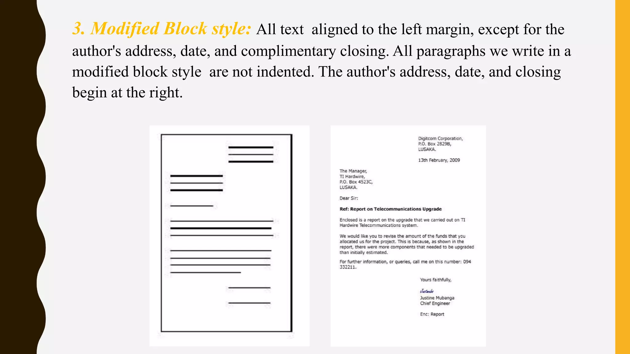 ENGLISH CORRESPONDENCE KINDS OF LETTERS | PPTX