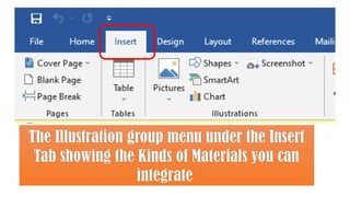 KINDS OF MATERIALS IN MS WORD EMPOWERMENT TECHNOLOGYptx | PPTX