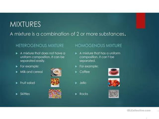 Mixtures- Science Grade 6 | PPTX