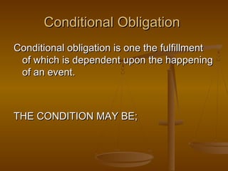 Kinds of judicial obligation | PPT