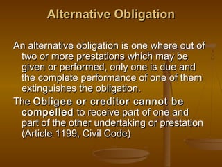 Kinds of judicial obligation | PPT