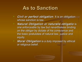 Kinds of judicial obligation | PPT