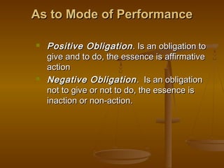 Kinds of judicial obligation | PPT