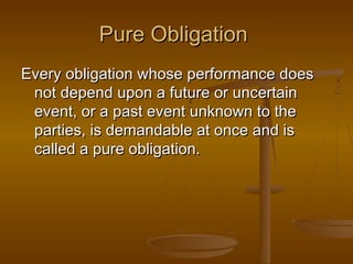 Kinds of judicial obligation | PPT