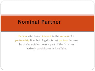 Kinds of partners | PPT
