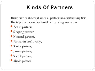 Kinds of partners | PPT