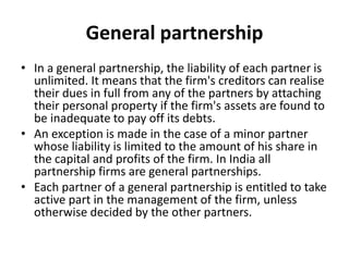 Kinds of partnership | PPTX