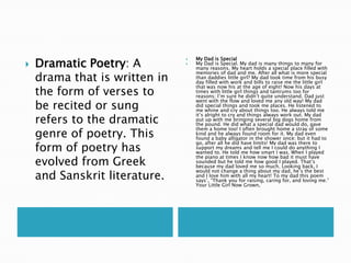 Kinds of poetry with examples | PPTX