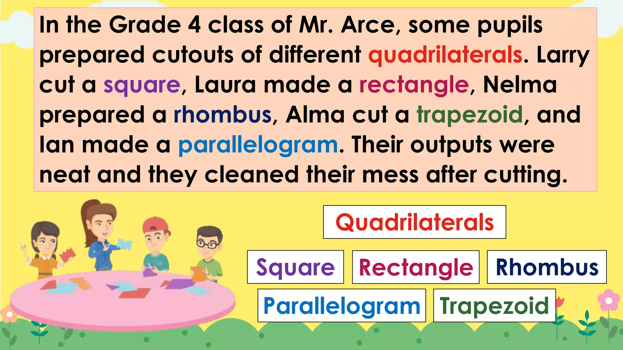 GRADE 4: KINDS OF QUADRILATERALS | PPTX