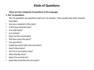 Kinds of Questions in English Language .pptx