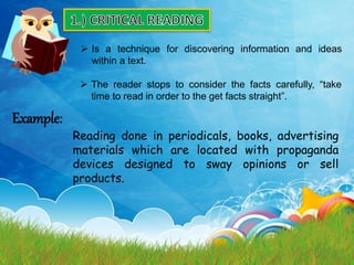 Kinds of reading | PPTX