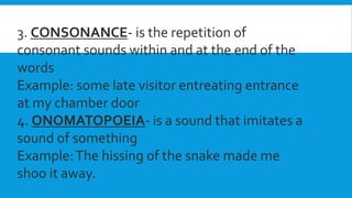 Kinds of rhyme and sounds in poetry | PPTX