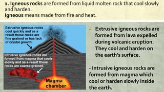 Kinds of rocks | PPTX