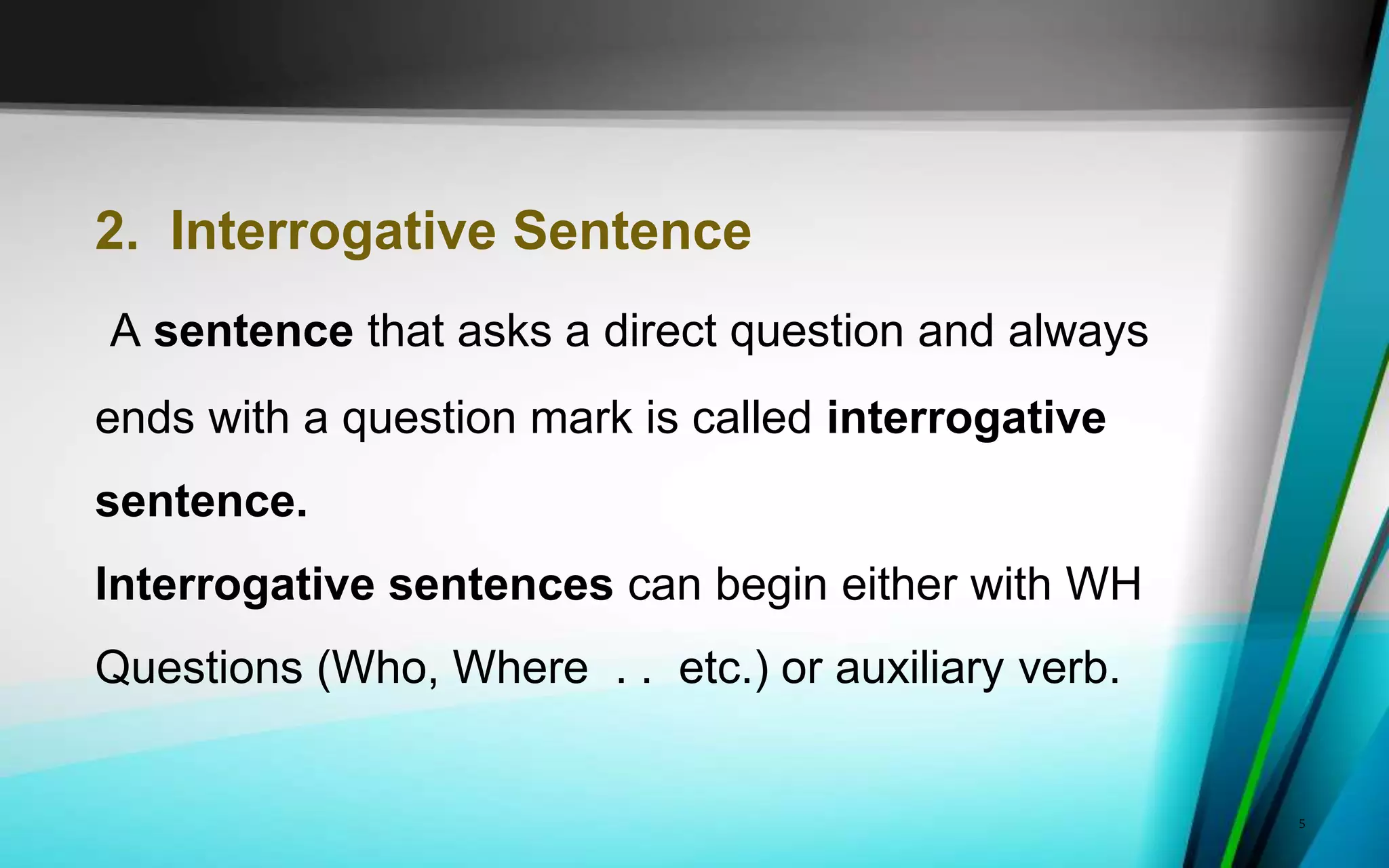 Kinds of sentence | PPTX