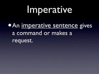 Kinds Of Sentences | KEY