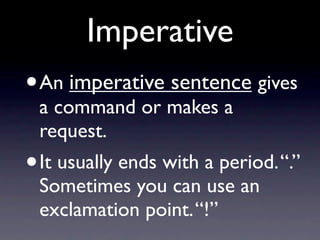 Kinds Of Sentences | KEY