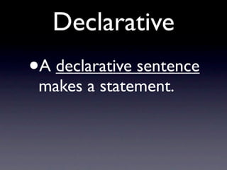 Kinds Of Sentences | KEY