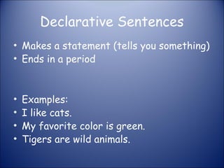 Kinds of sentences | PPT