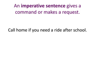 Kinds of Sentences- Unit 1 | PPTX