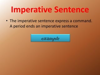 Kinds of sentences | PPTX