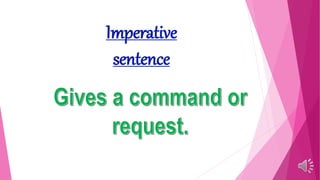 Kinds of sentences | PPTX
