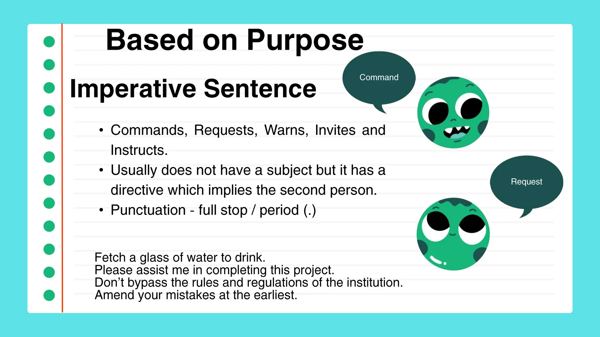 Kinds of Sentences (Based on Purpose & Structure) | PPTX
