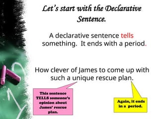 kinds of sentences.ppt along with examples | PPT