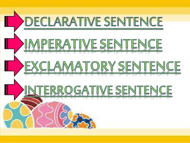 Kinds of sentences according to function
