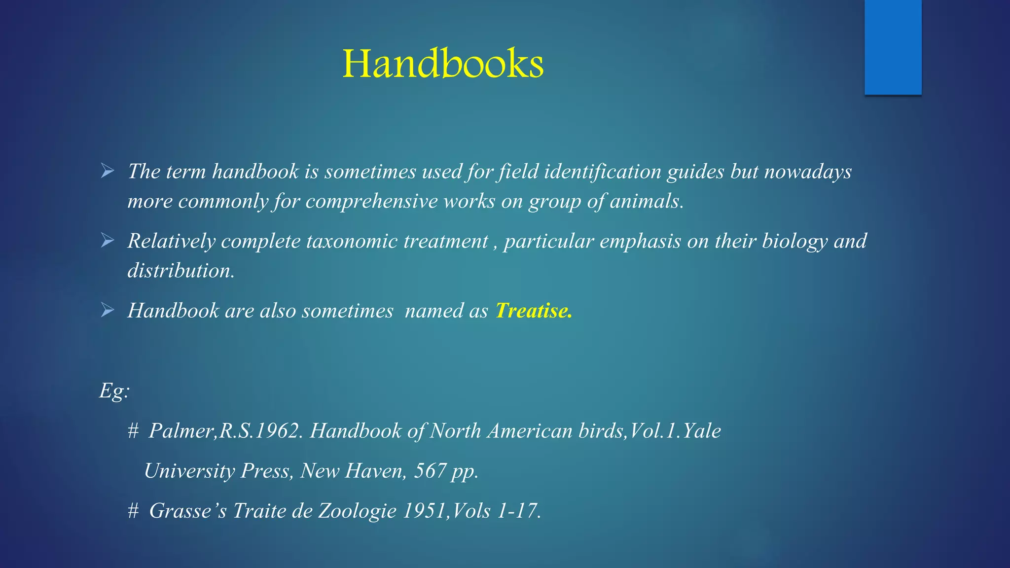 Kinds of taxonomic publications,taxonomic review ,revision, monograph ...