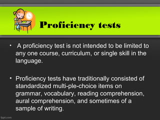 Kinds of tests | PPT | Standardized Testing | Educational Assessment
