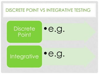 Kinds of tests and testing | PPTX