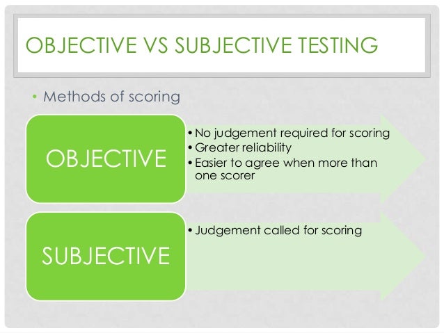 Kinds of tests and testing