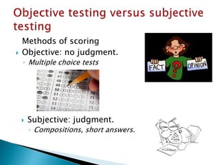 Kinds of Tests and Testing | PPT