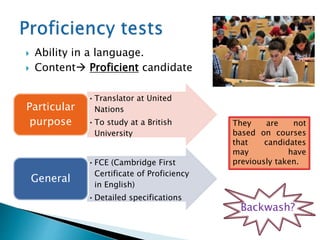 Kinds of Tests and Testing | PPT
