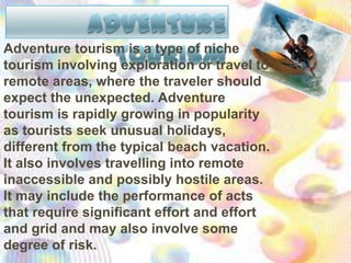 Kinds of tour/types of tourism | PPTX