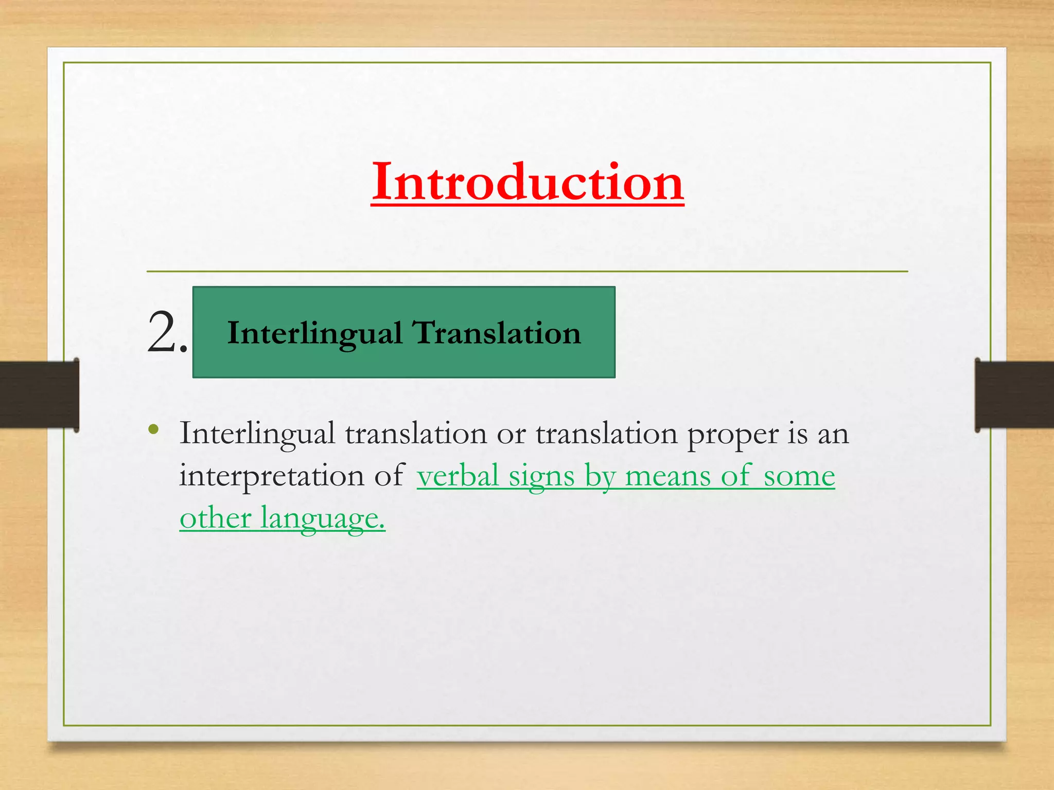 Kinds of translation | PPTX