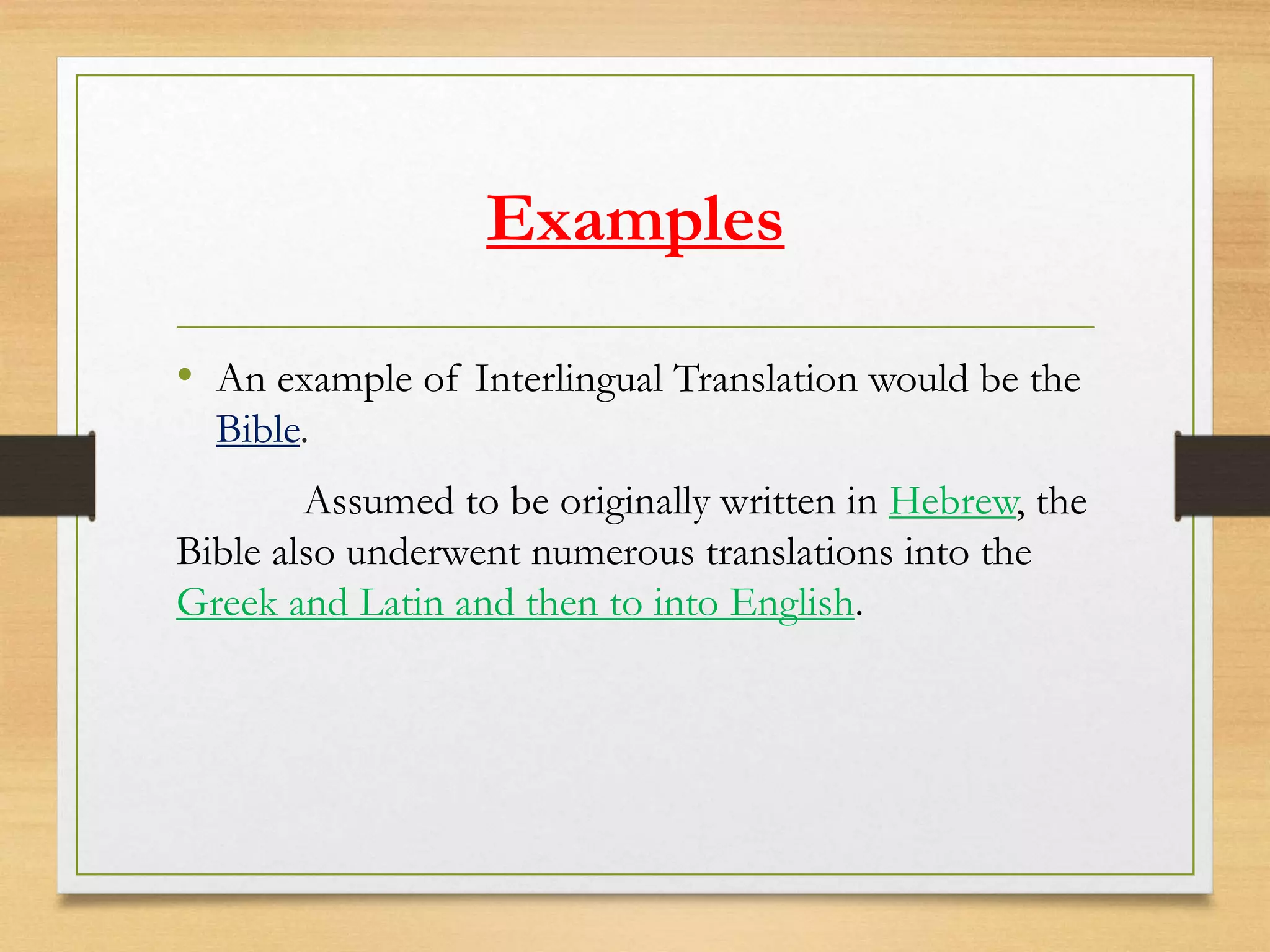 Kinds of translation | PPTX