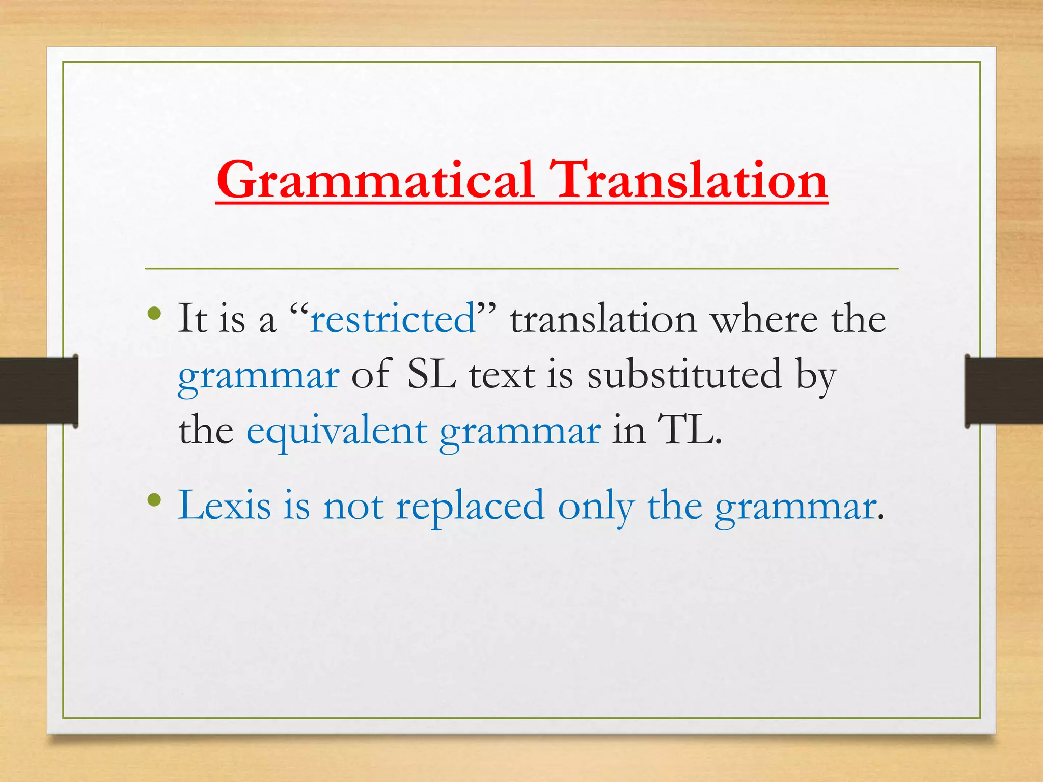 Kinds of translation | PPTX