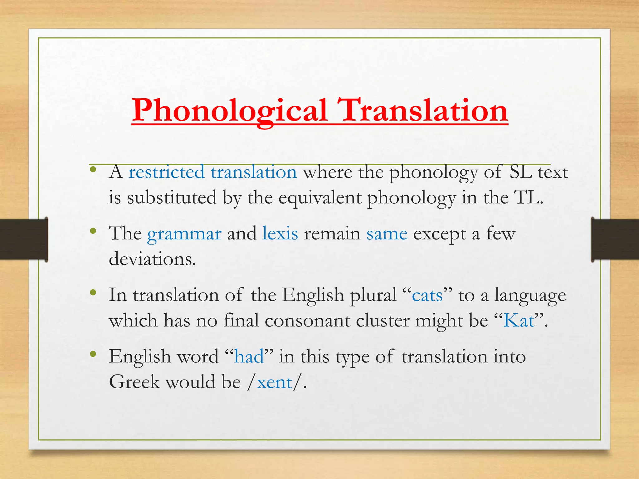 Kinds of translation | PPTX