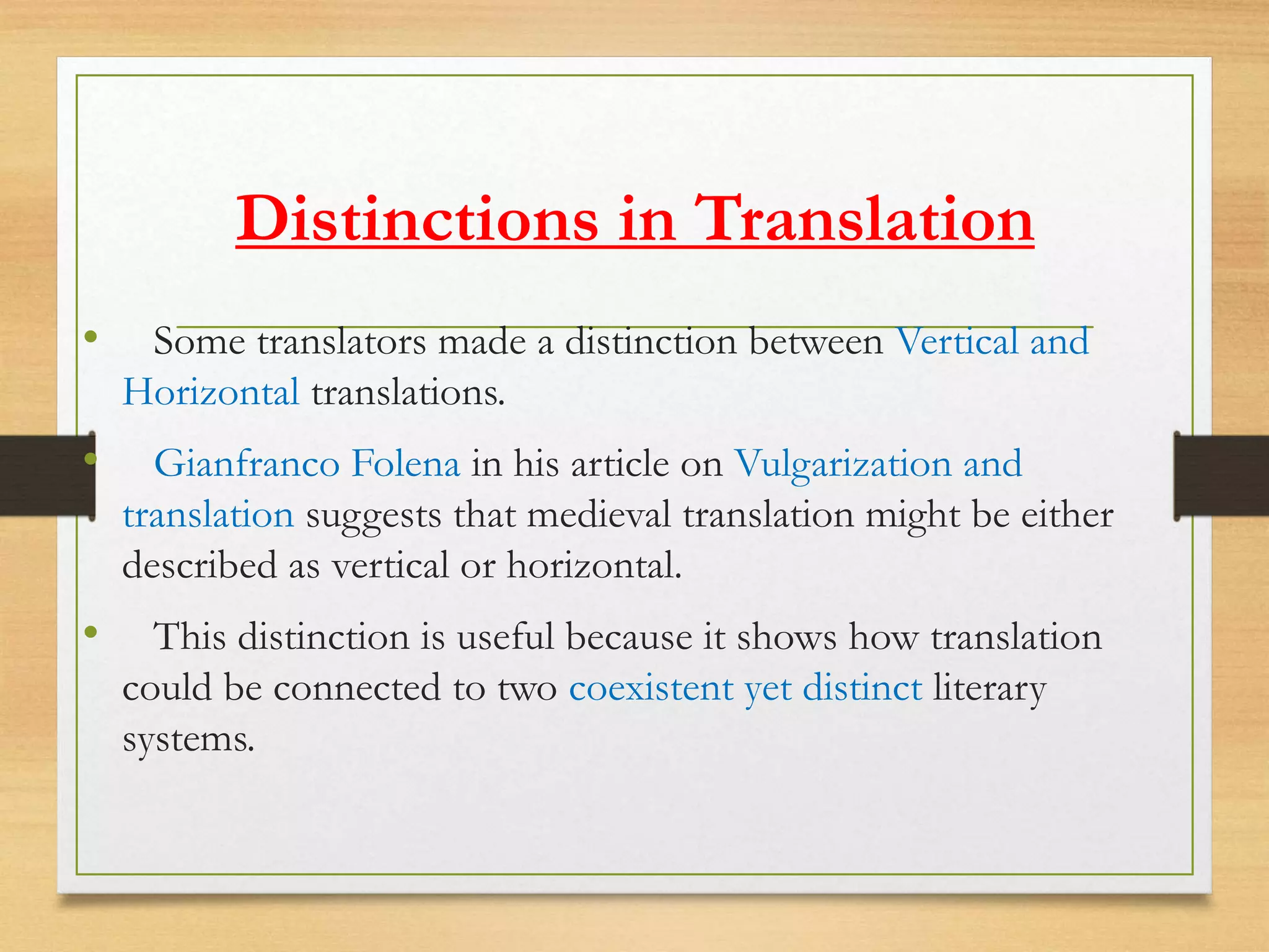 Kinds of translation | PPTX